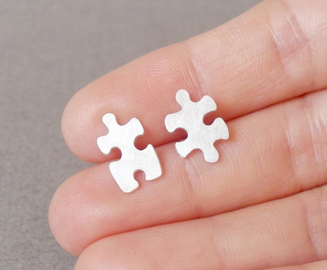 Sterling Silver Jigsaw Puzzle Lapel Pin: Handmade Tie Tack - Etsy