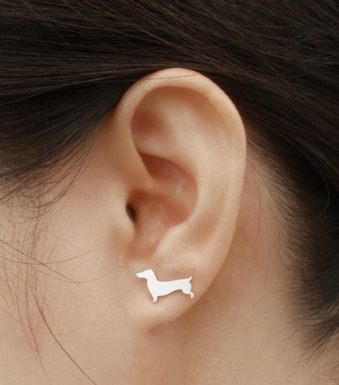 Dachshund Stud Earrings Sausage Dog Ear Posts - Etsy UK