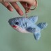 Shark Keychain, Cute Amigurumi Shark Accessory for Ocean Lover Gift ...