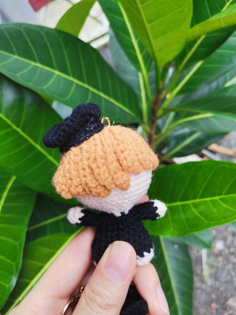 Handmade Graduation Doll Boy and Girl Keychain Small, Mini, Cute ...