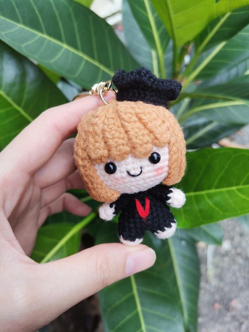 Handmade Graduation Doll Boy and Girl Keychain Small, Mini, Cute ...