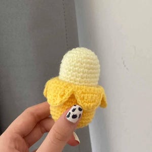 NO SEW Banana Crochet Pattern Easy Simple Banana Peels Yellow Fruit ...