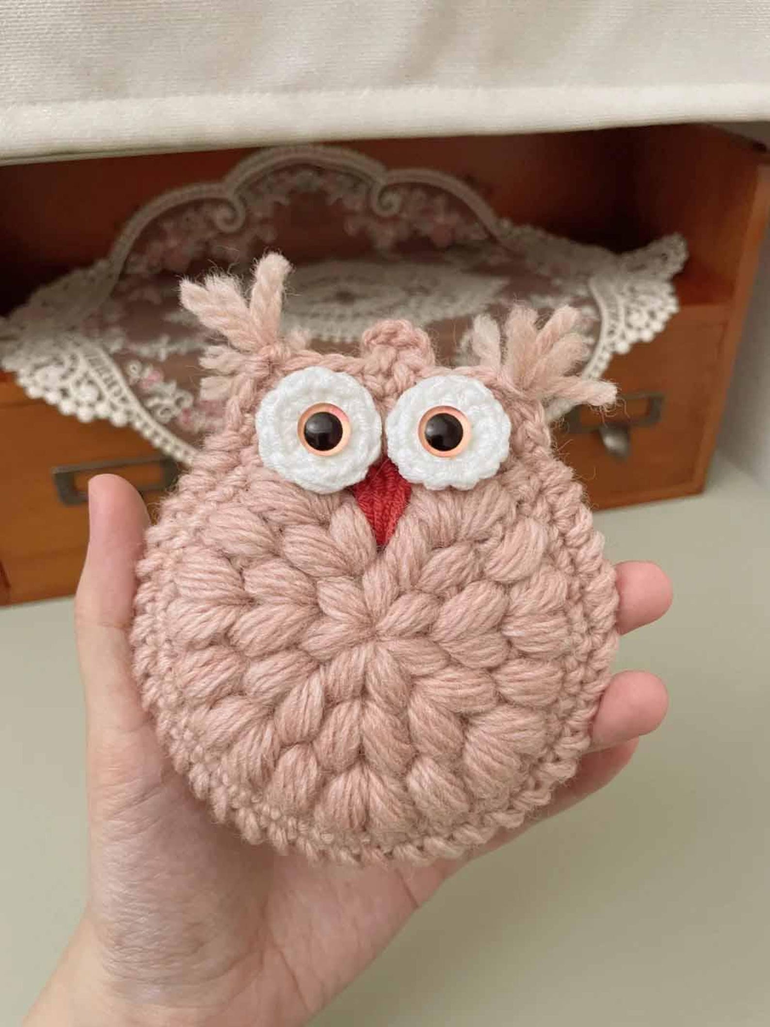 NO SEW Owl Pouch Crochet Pattern No Stuff Cute Kawaii Animal Bird ...