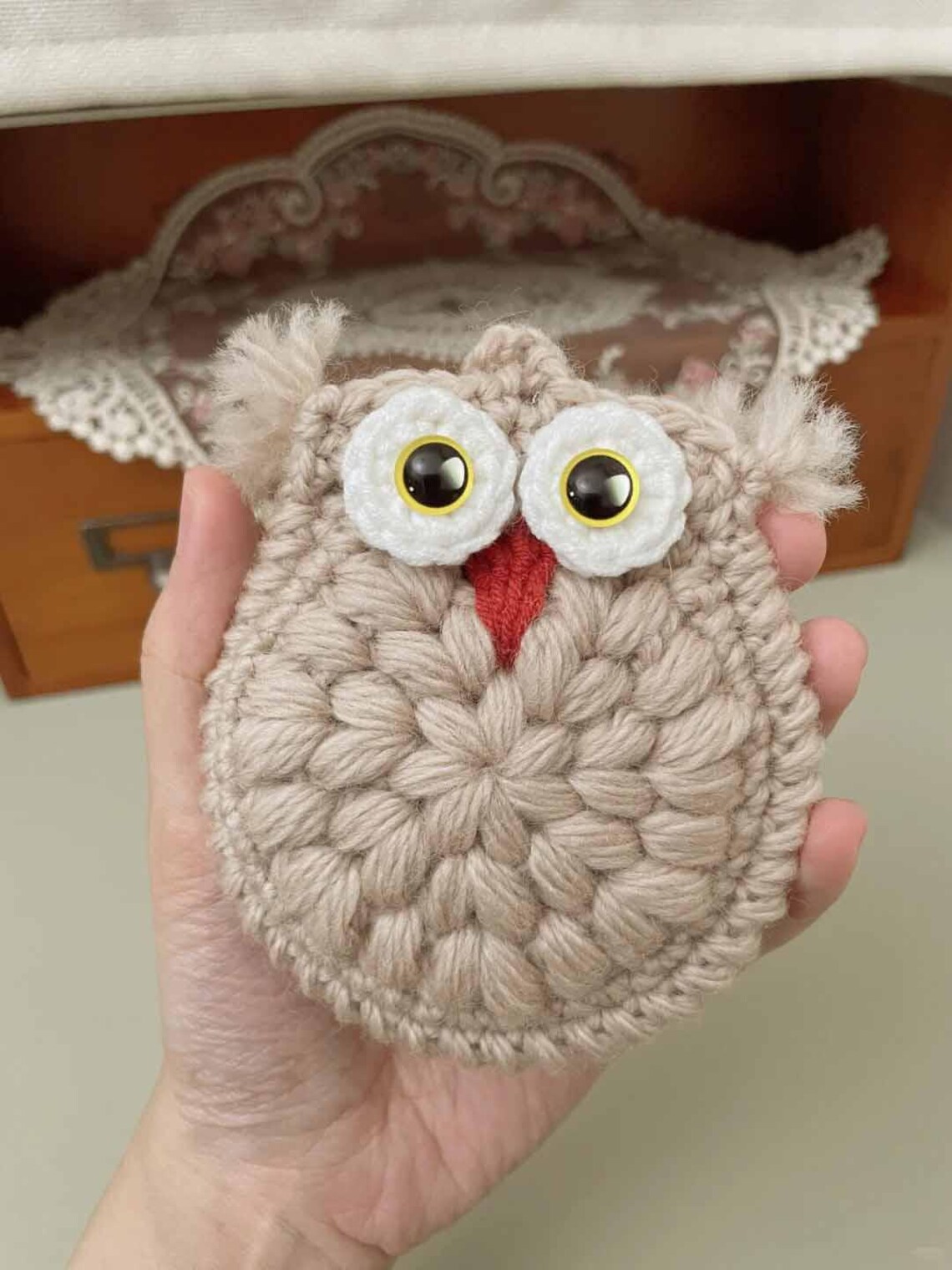 NO SEW Owl Pouch Crochet Pattern No Stuff Cute Kawaii Animal Bird ...