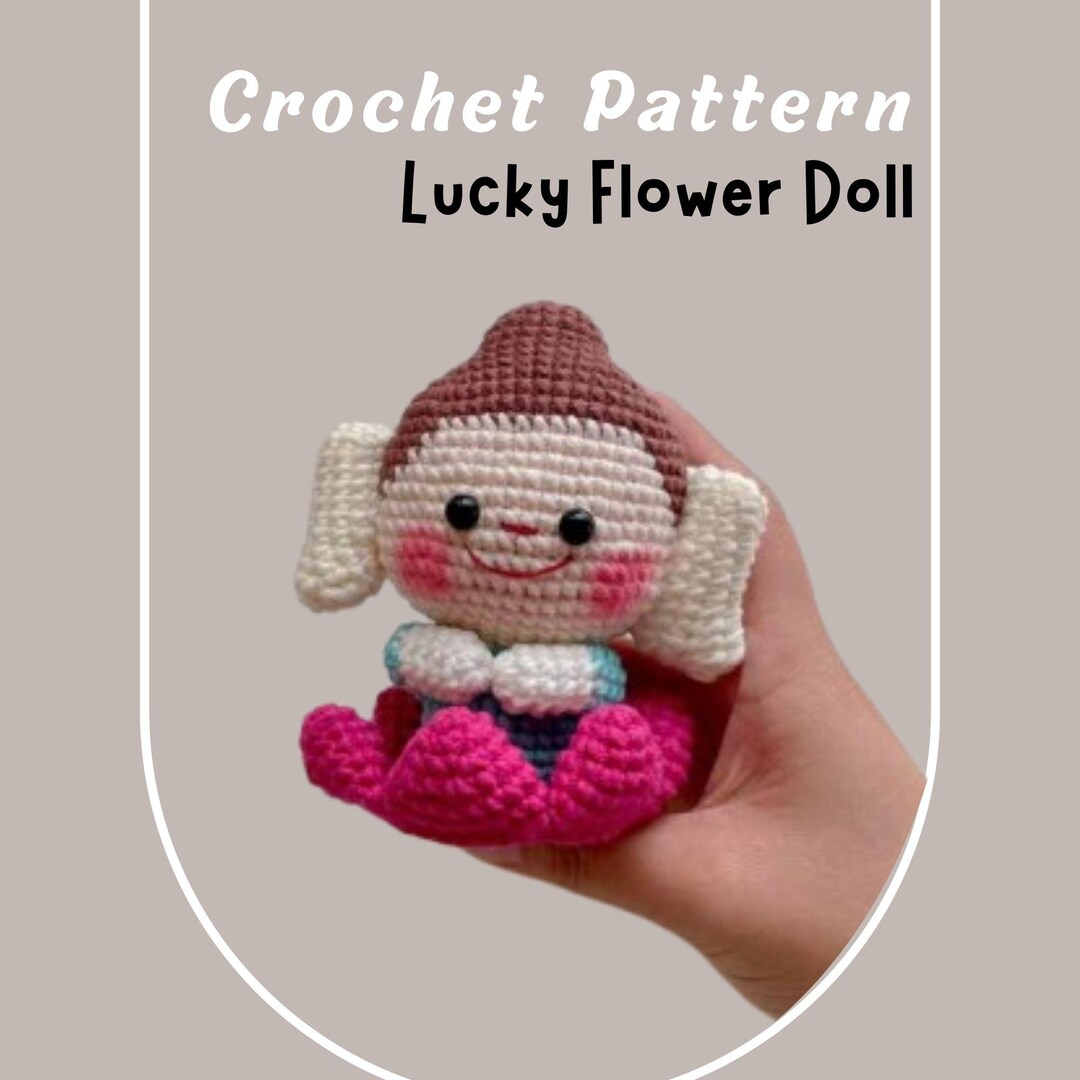 Lucky Flower Doll Crochet Pattern Wealth Prosperity Laughing Buddha ...