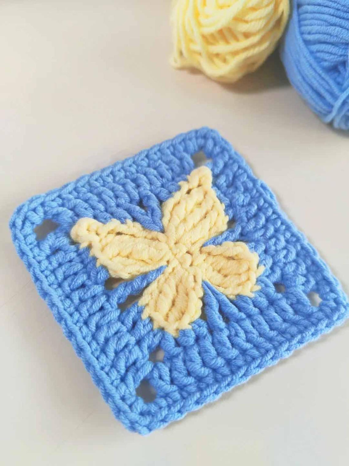 Butterfly Granny Square Crochet Pattern PDF Butterfly Applique Blanket ...