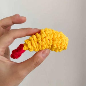 NO SEW Tempura Shrimp Crochet Pattern Cute Kawaii Fried Shrimp Seafood ...