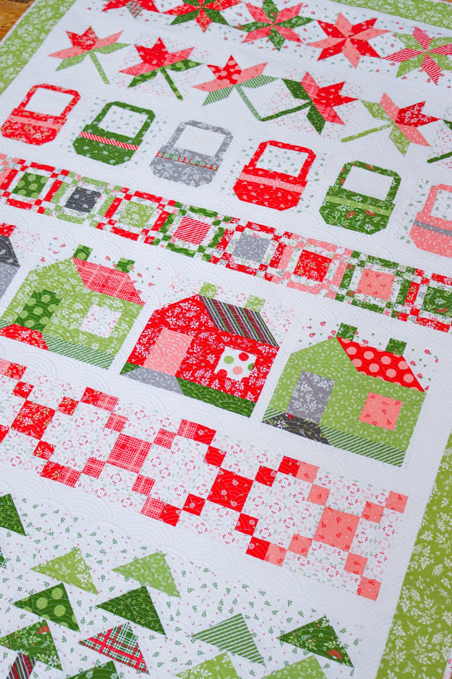 Home Sweet Home Row Quilt Pattern PDF QLD 227 - Etsy