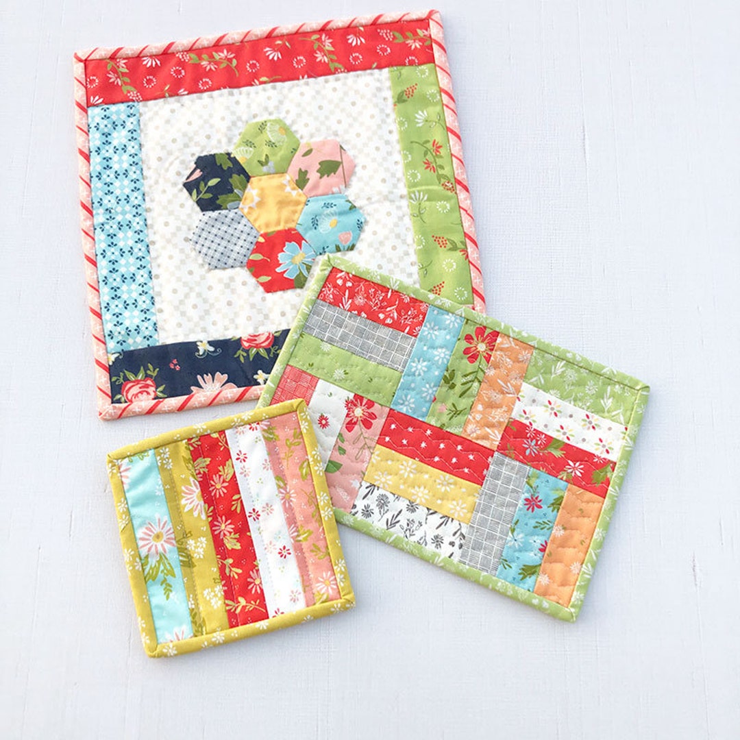 Coaster, Mug Rug, & Mat Trio PDF Pattern - Etsy