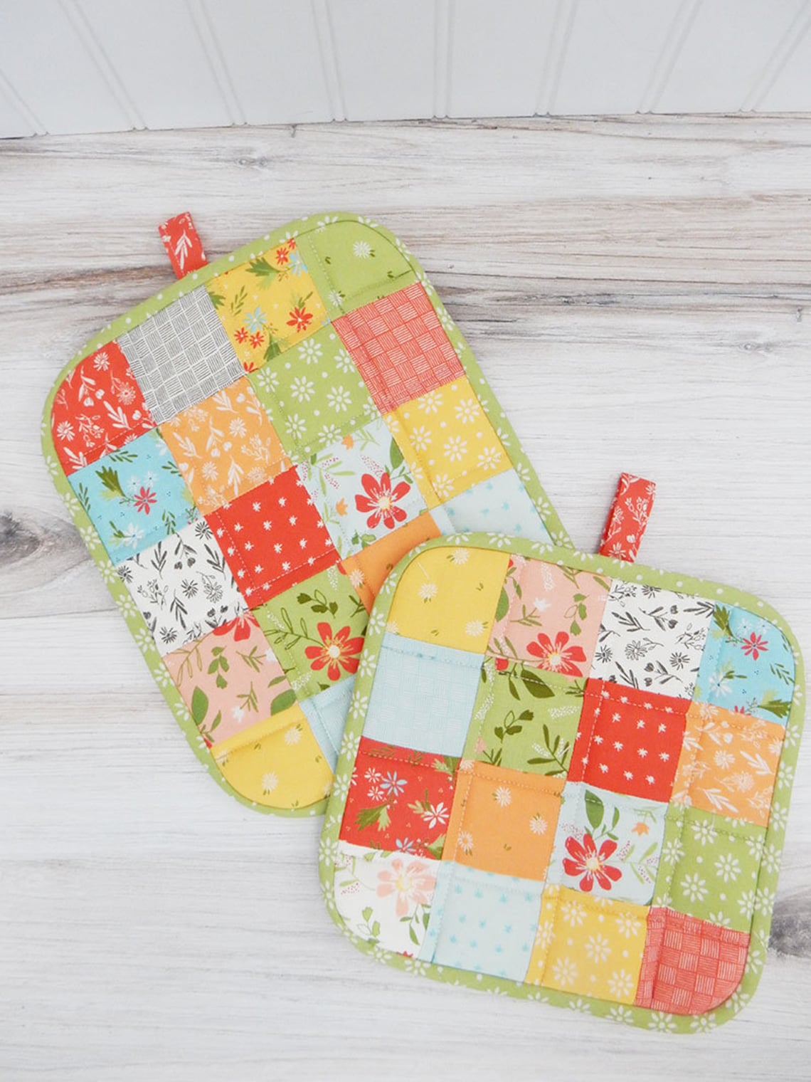 Simple Patchwork Potholders PDF Only - Etsy