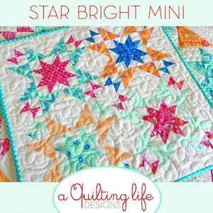 PDF Pattern for Star Bright Mini Quilt - Etsy