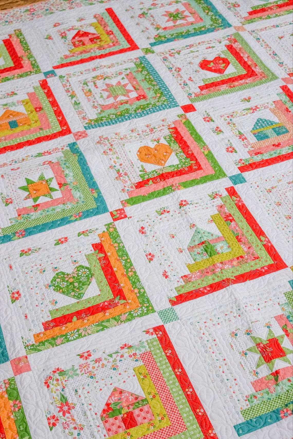Summer House (heart of the Home) Quilt Pattern QLD258 - PDF - Etsy