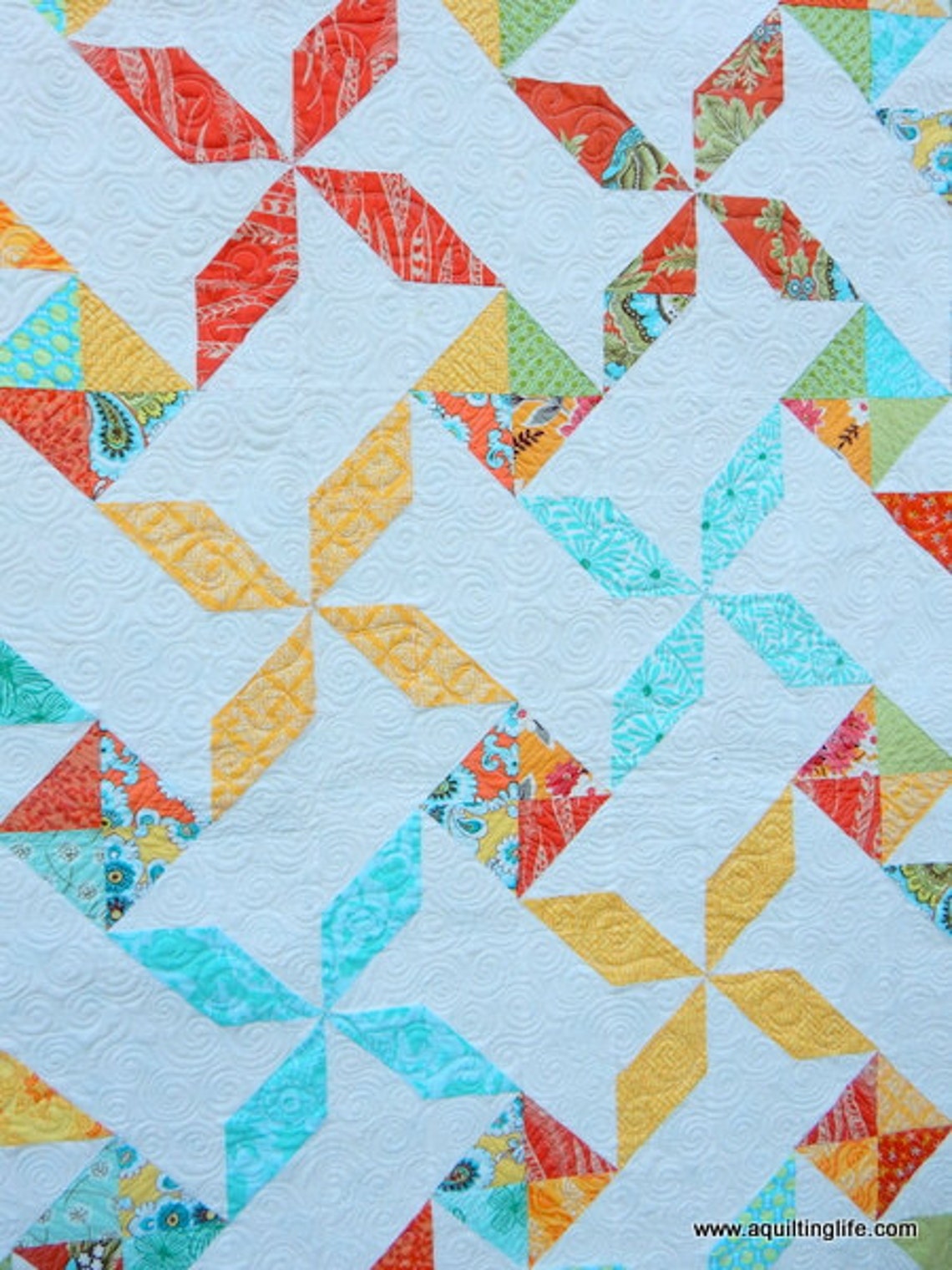Summer Swirls Quilt Paper Pattern - Etsy