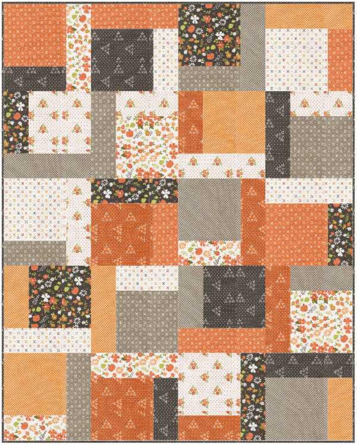 Cottage Charm Quilt Pattern in Two Sizes (NEW) QLD272 - PDF - Etsy