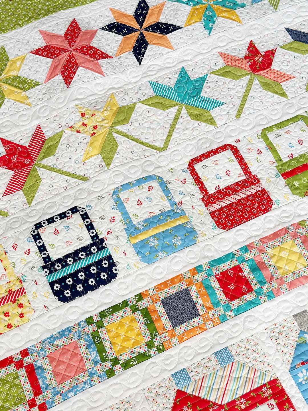 Home Sweet Home Row Quilt Pattern (PDF) QLD 227 - Etsy