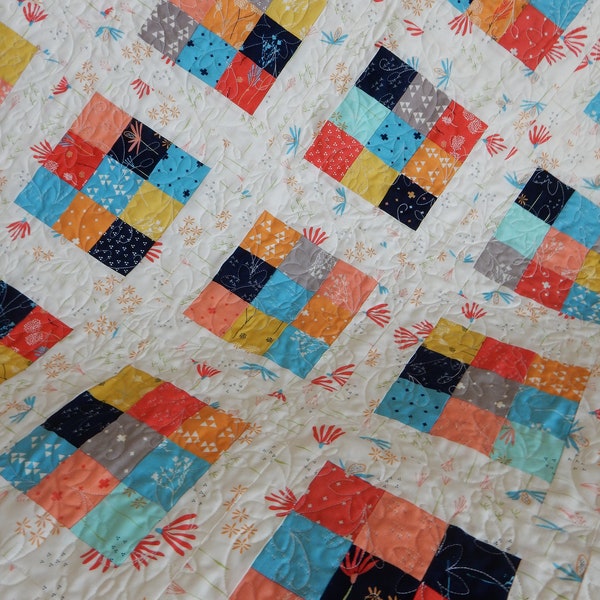 Nine Patch Quilt - Etsy