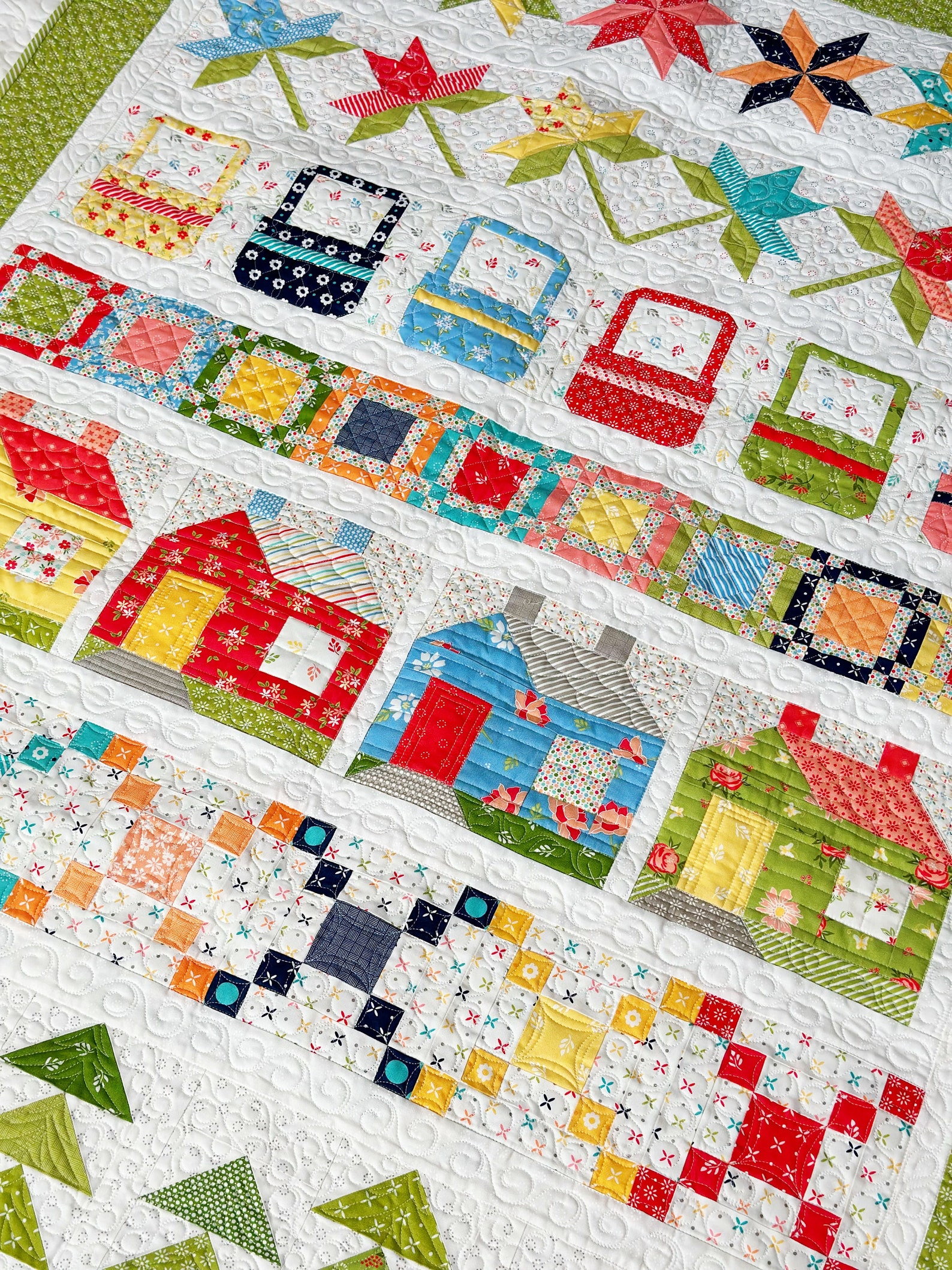 Home Sweet Home Row Quilt Pattern (PDF) QLD 227 - Etsy