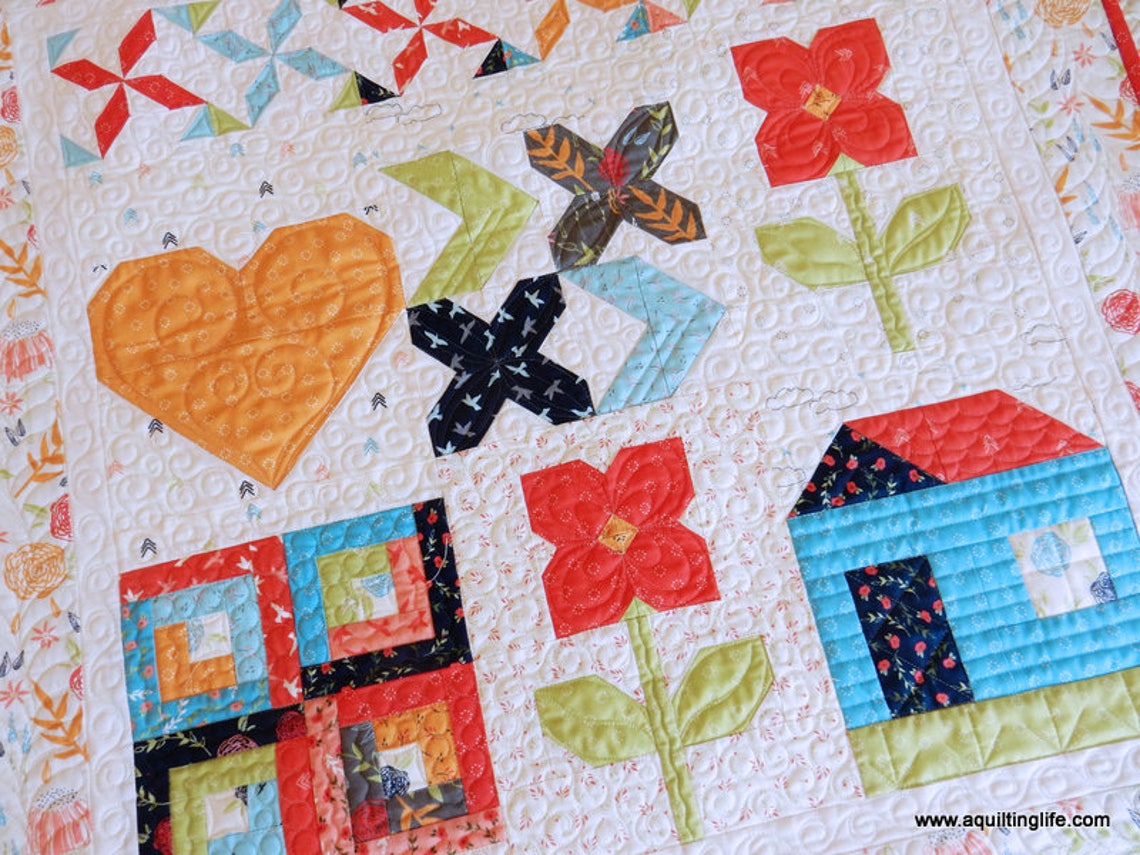 Happy Days Wall Hanging Quilt Pattern | Etsy