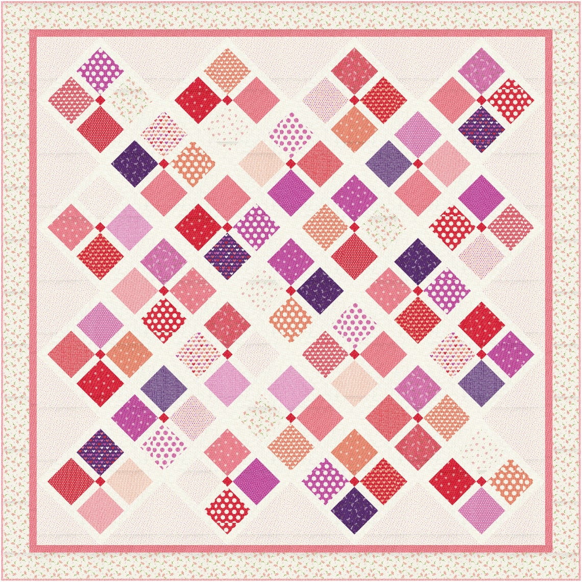 Four Square 2 Quilt Pattern (paper) QLD205 - Etsy