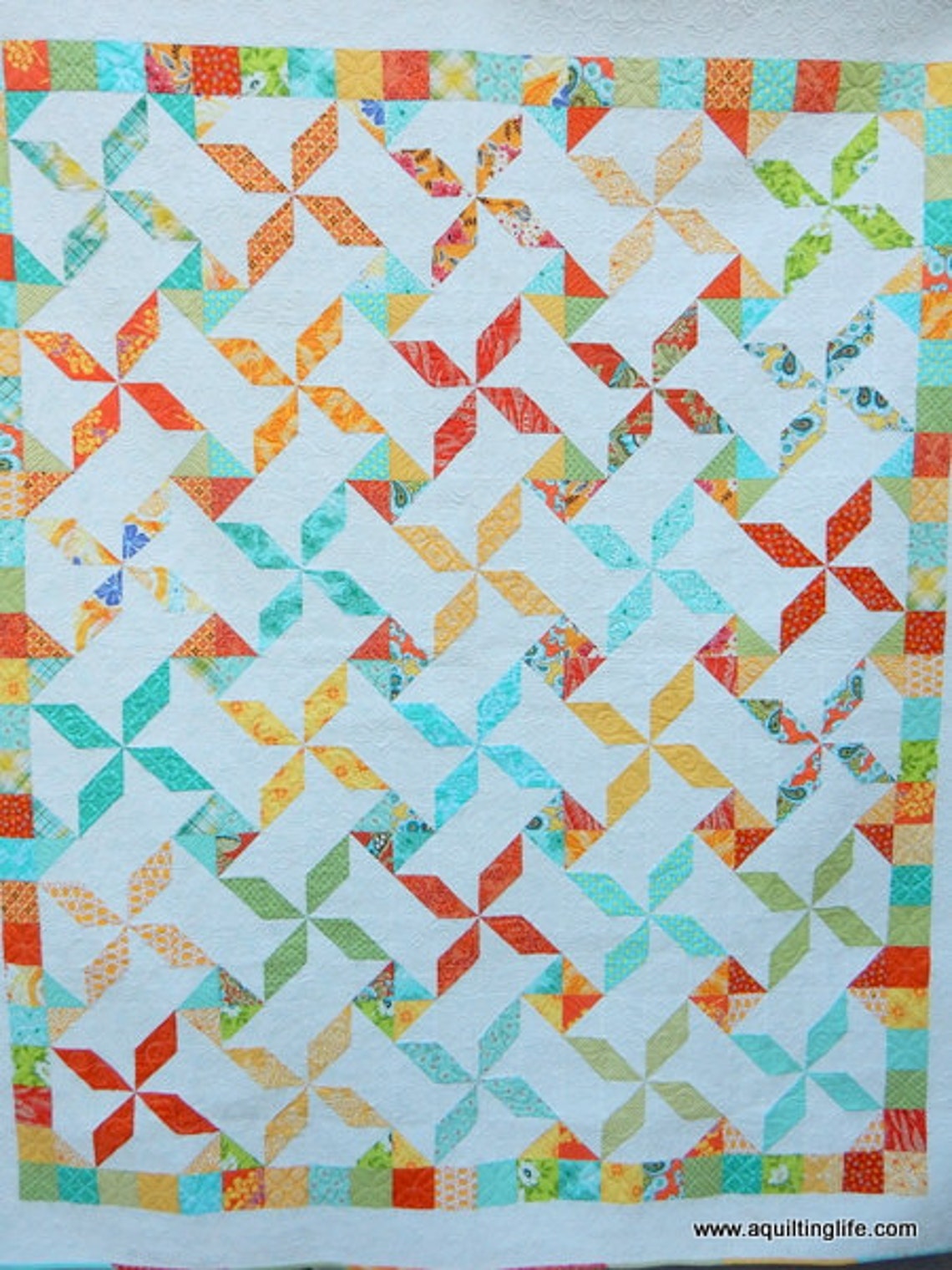 Summer Swirls Quilt PDF Pattern - Etsy