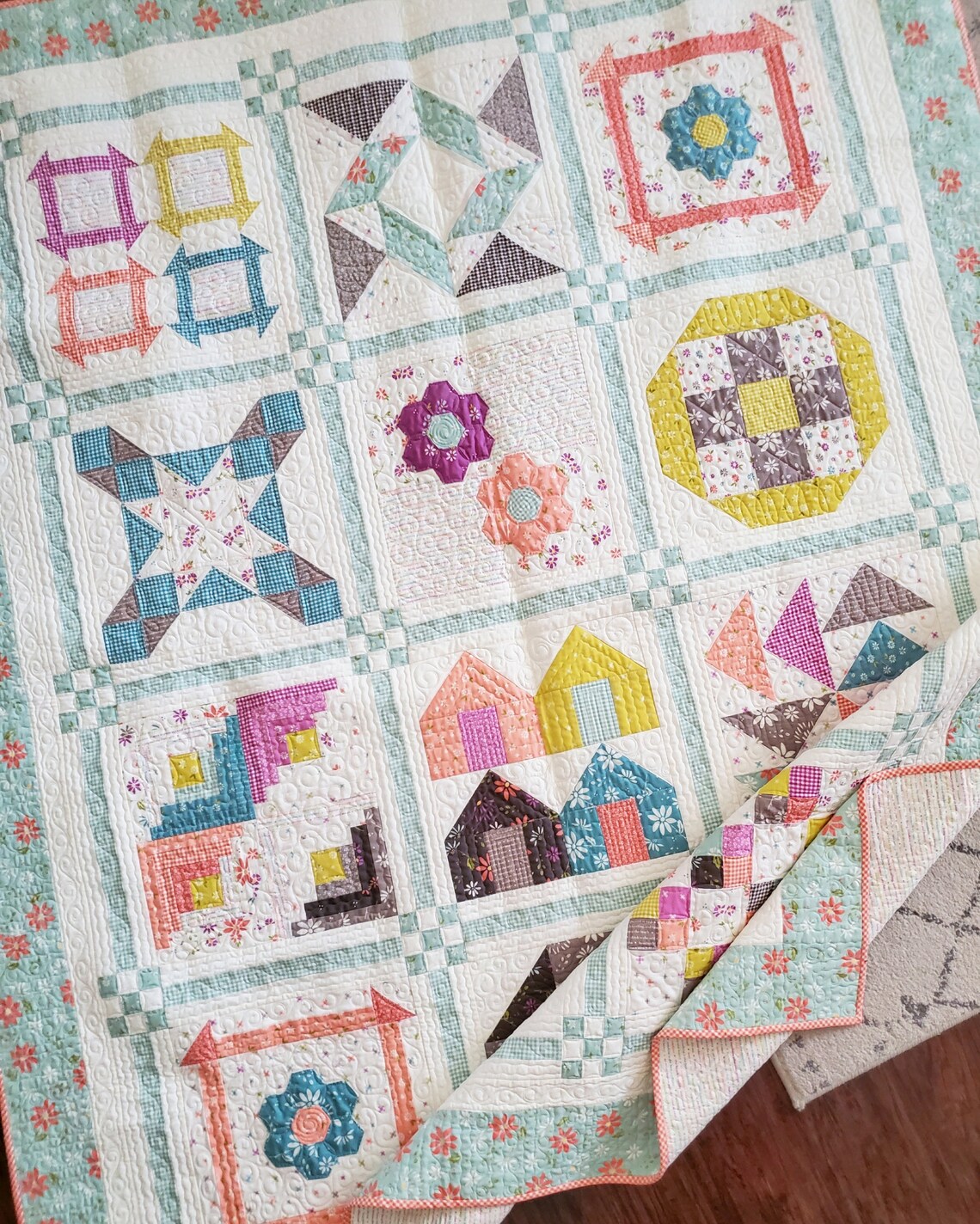 Summer Fun Block of the Month Quilt Pattern #213 (PDF) - Etsy