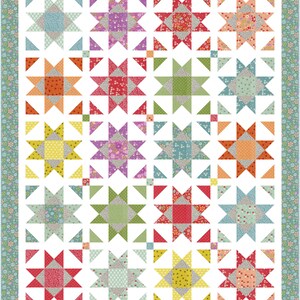 Shine Remix Bed Quilt, Lap Quilt, and Mini QLD248 (paper) - Etsy