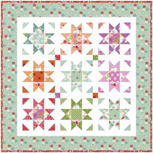 Shine Remix Bed Quilt, Lap Quilt, and Mini Quilt Pattern QLD248 (PDF ...