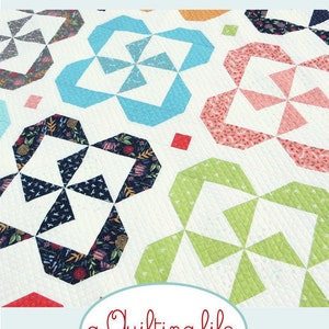Pinwheel Posies Quilt PDF Pattern - Etsy