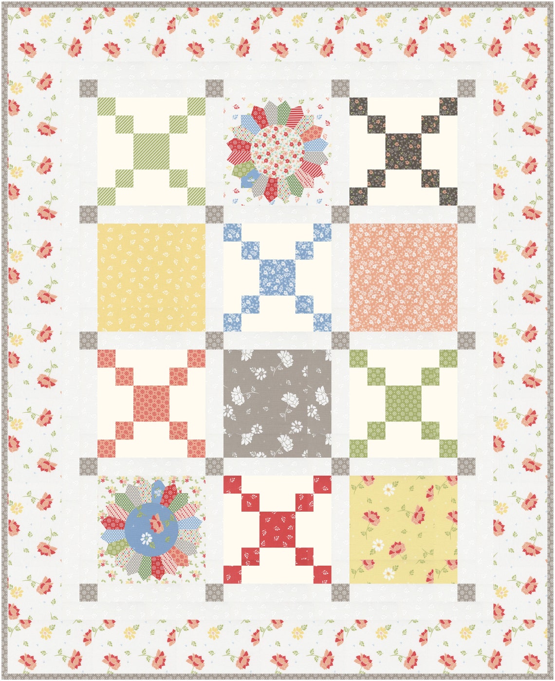 Pot Luck Quilt Pattern (new) QLD118 - PDF - Etsy