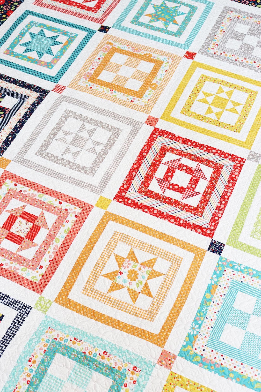 Block Party Pattern QLD263 (paper) - Etsy