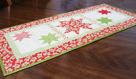 Christmas Stars Table Runner PDF Only - Etsy