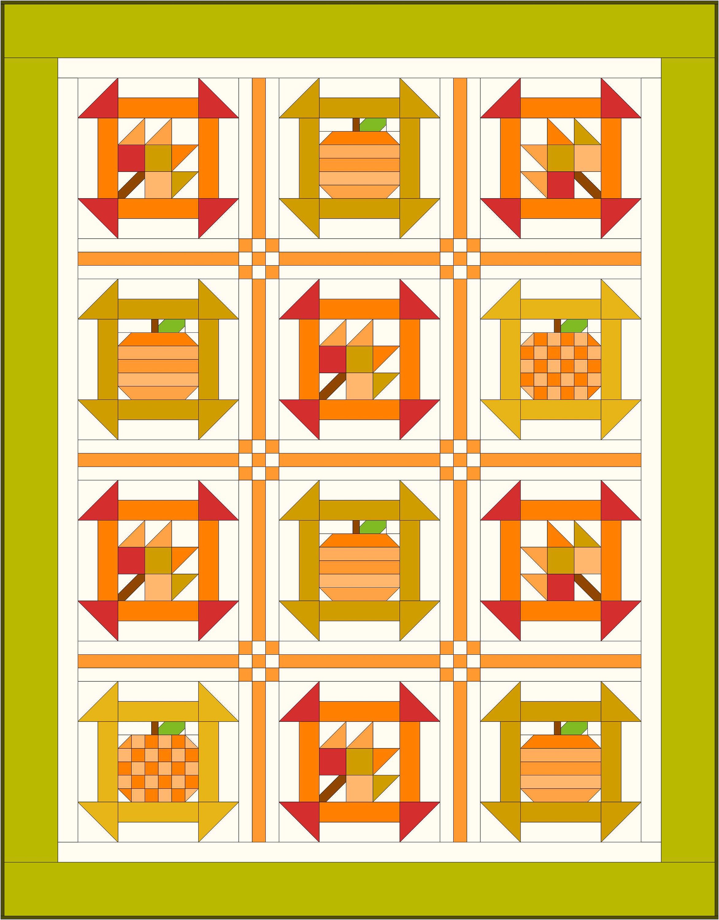 Fall Dash Quilt Paper Pattern #196 - Etsy
