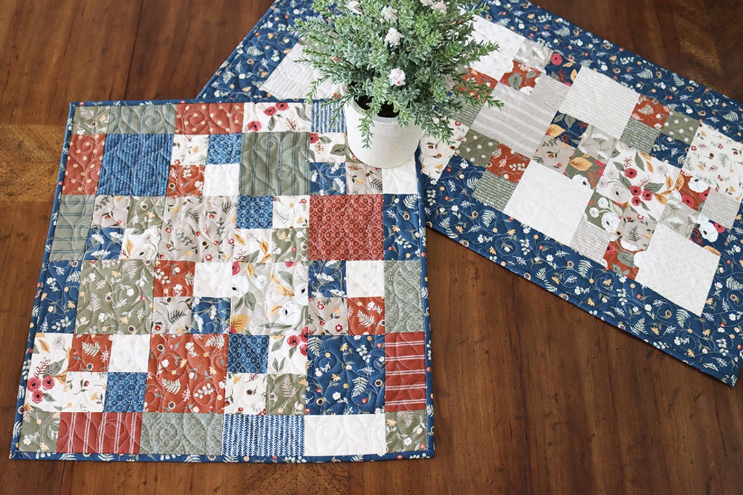 Charm Pack Tabler Runner & Topper PDF Pattern - Etsy