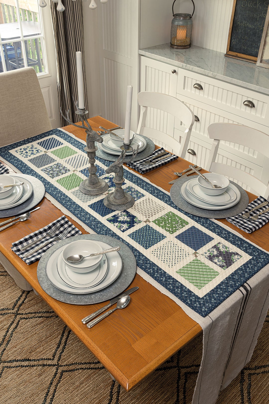 Patchwork Charm Table Runner (PDF) - Etsy