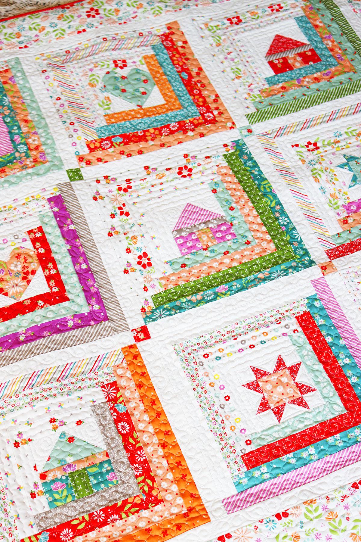 Summer House (heart of the Home) Quilt Pattern QLD258 - Paper - Etsy