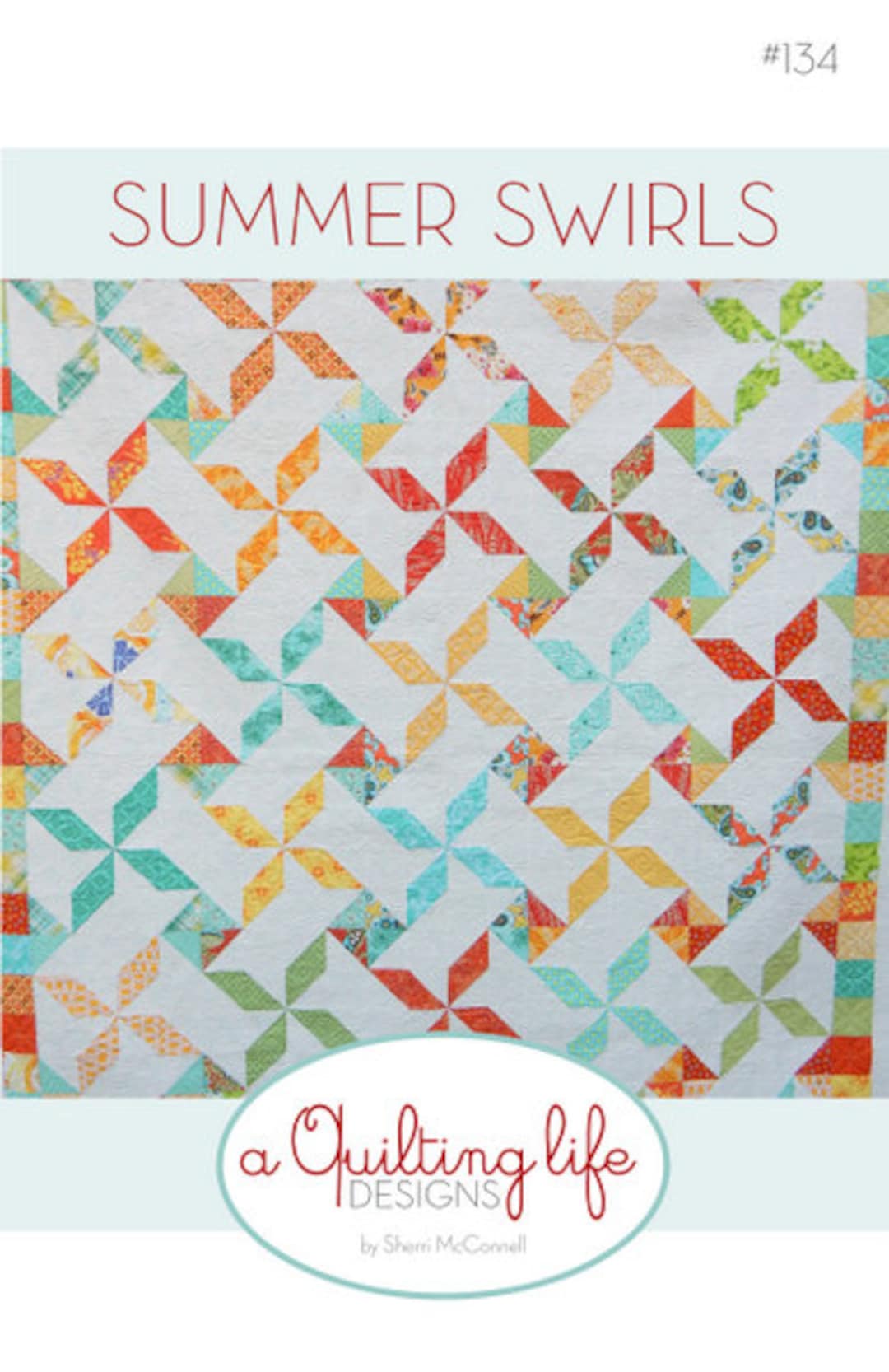 Summer Swirls Quilt Paper Pattern - Etsy