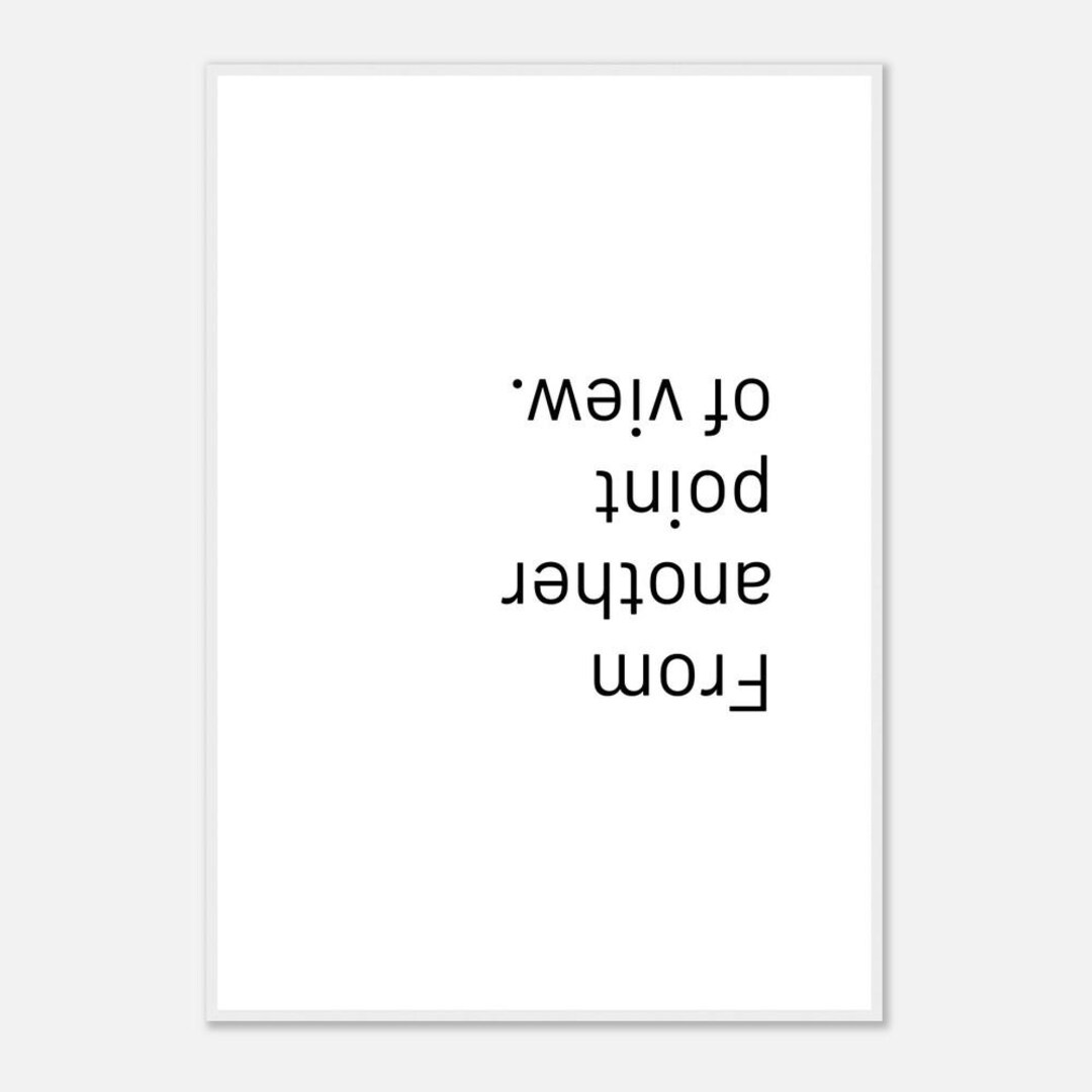 From Another Point of View Poster Inspirational Wall Art Motivational ...