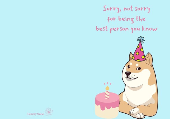 Meme Del Doge Compleanno