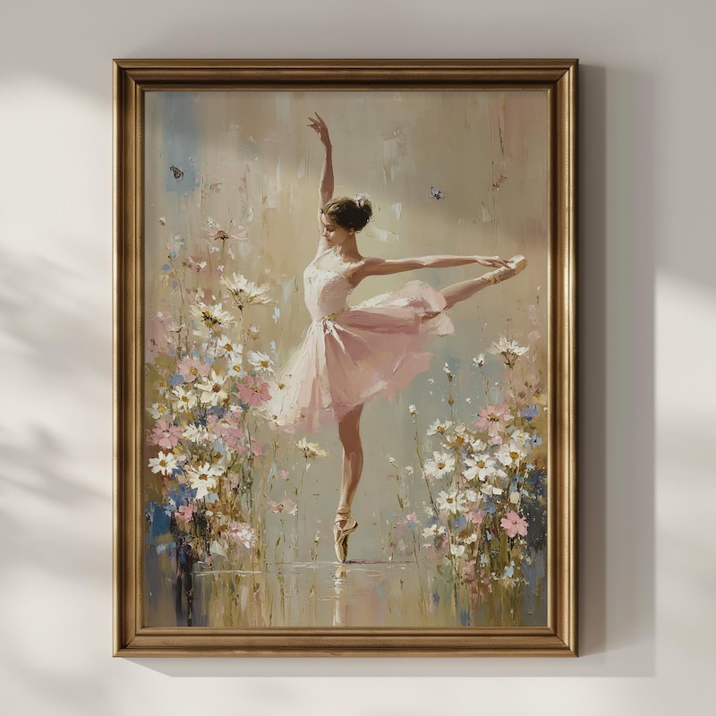 Dancing Girl Oil Painting - Etsy