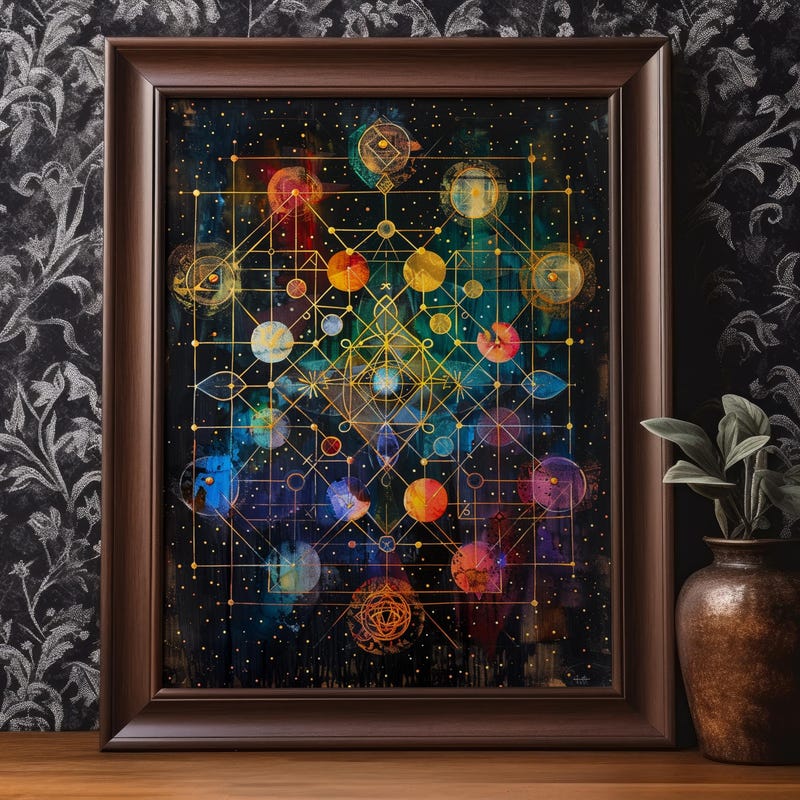 Sacred Geometry Wall Art - Etsy