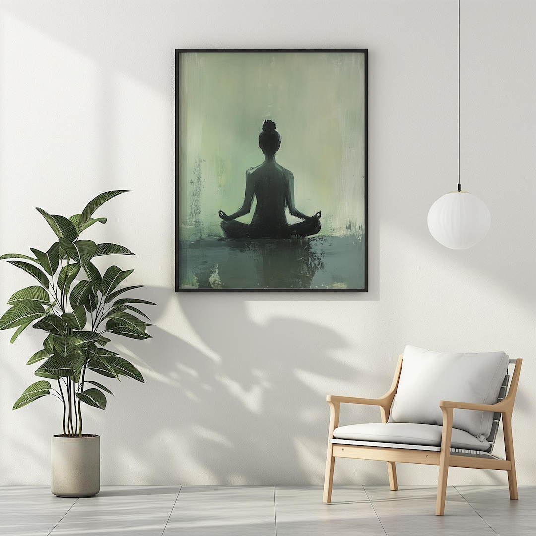 Minimalist Meditation Zen Wall Art Yoga Studio Printable Wall Decor ...