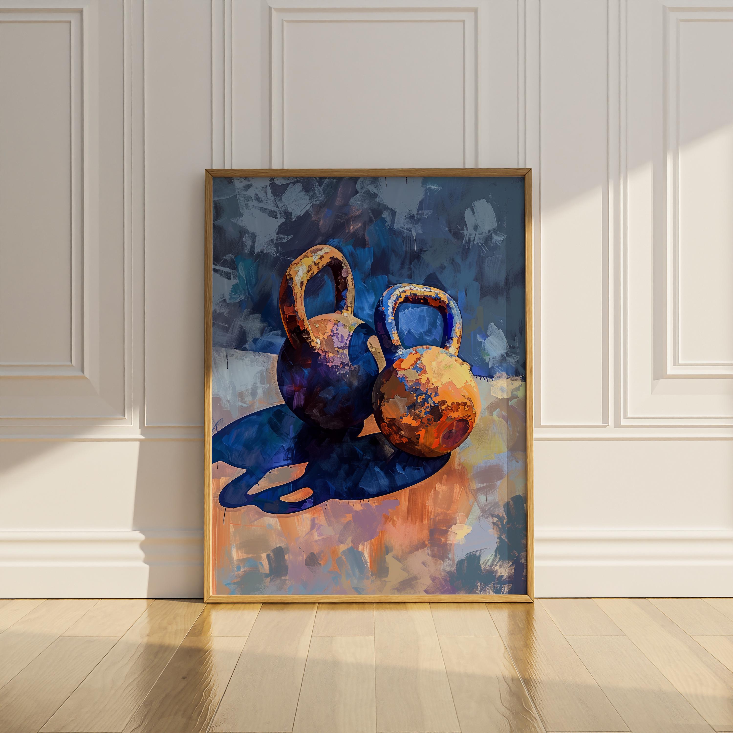 Gym Wall Art Kettlebell Printable Modern Home Gym Wall Decor Gift Idea ...