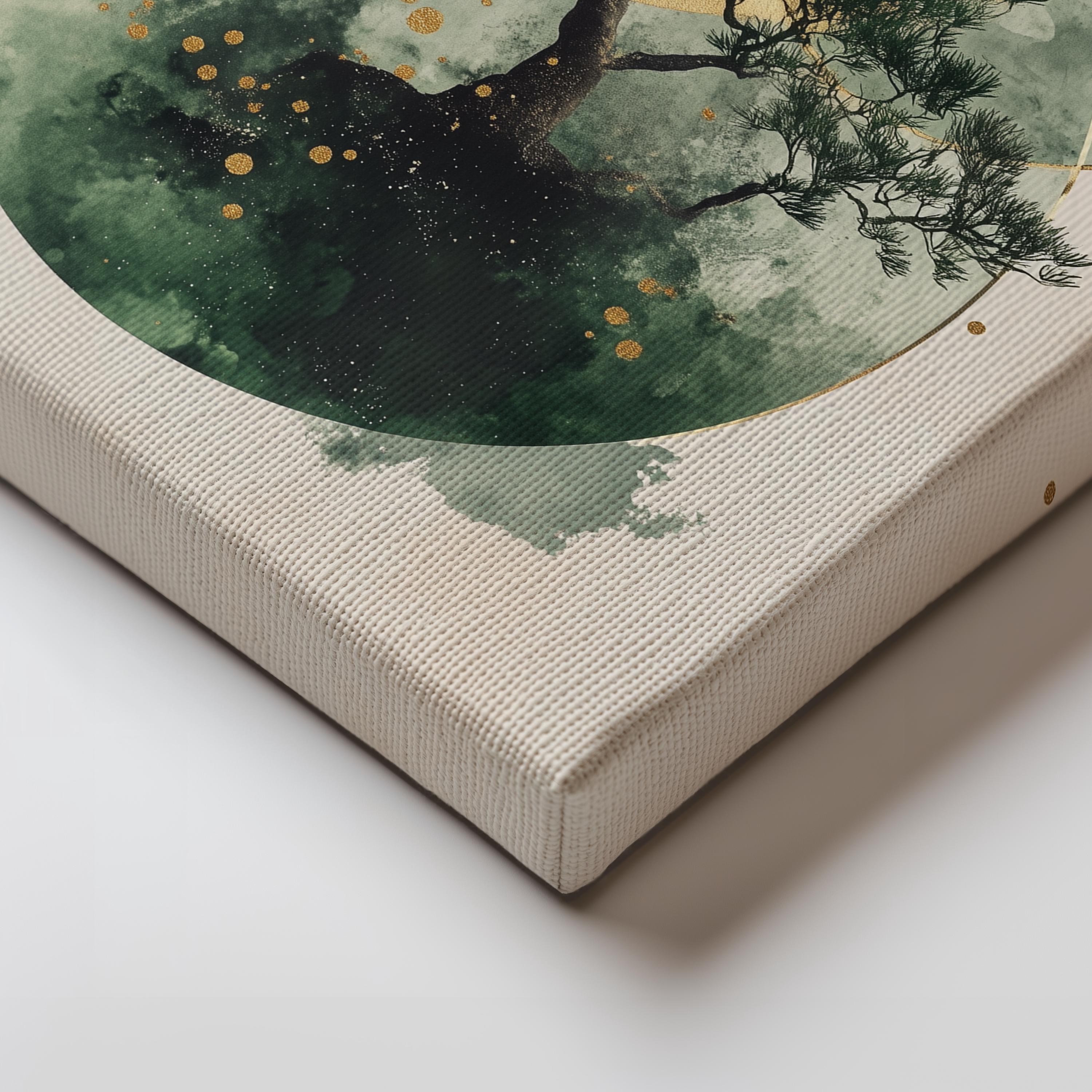 Abstract Modern Bonsai Tree Canvas Print Wall Art Vintage Japandi ...