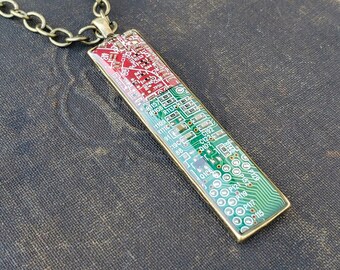 Circuit Board Pendant - Etsy