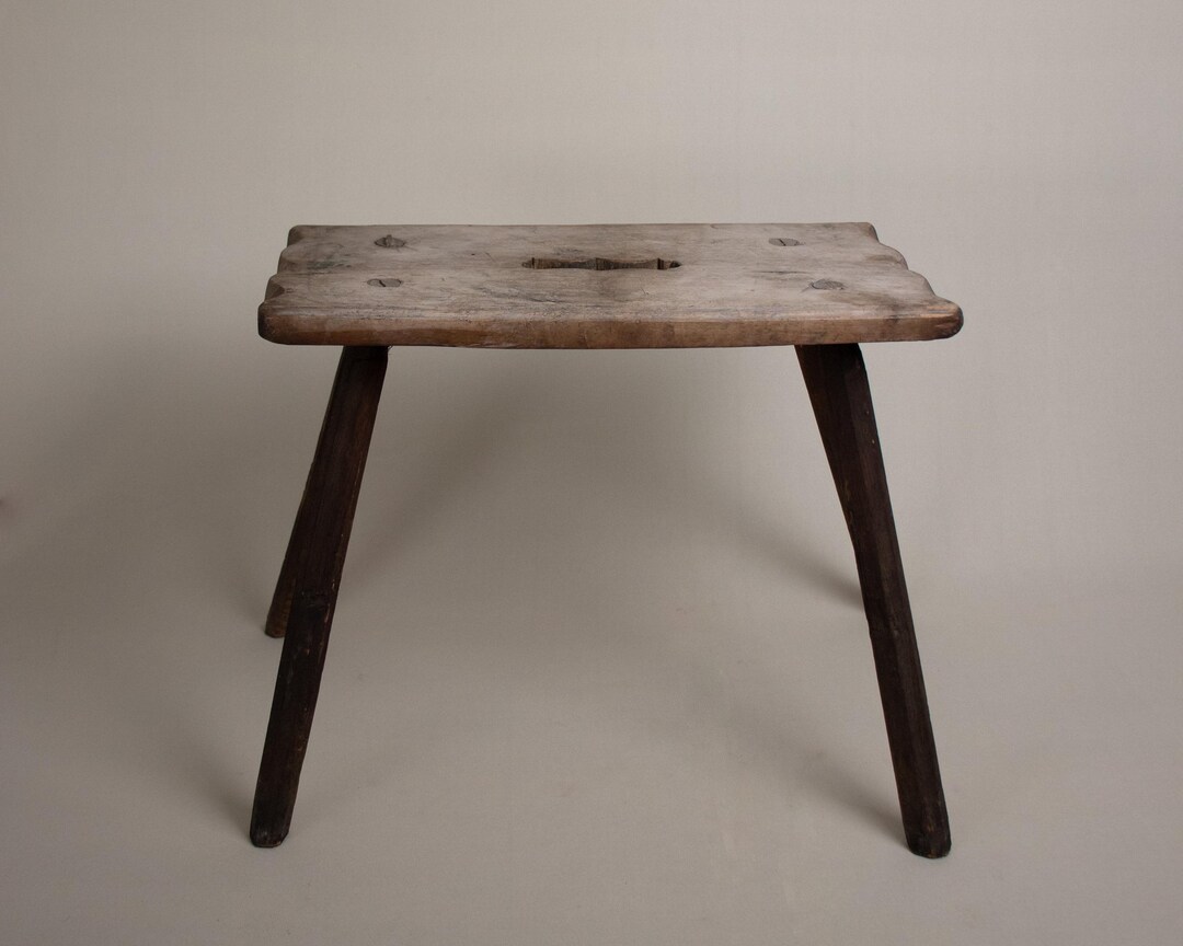 1880s German Milking Stool - Antique Stool With Beautiful Patina - Etsy