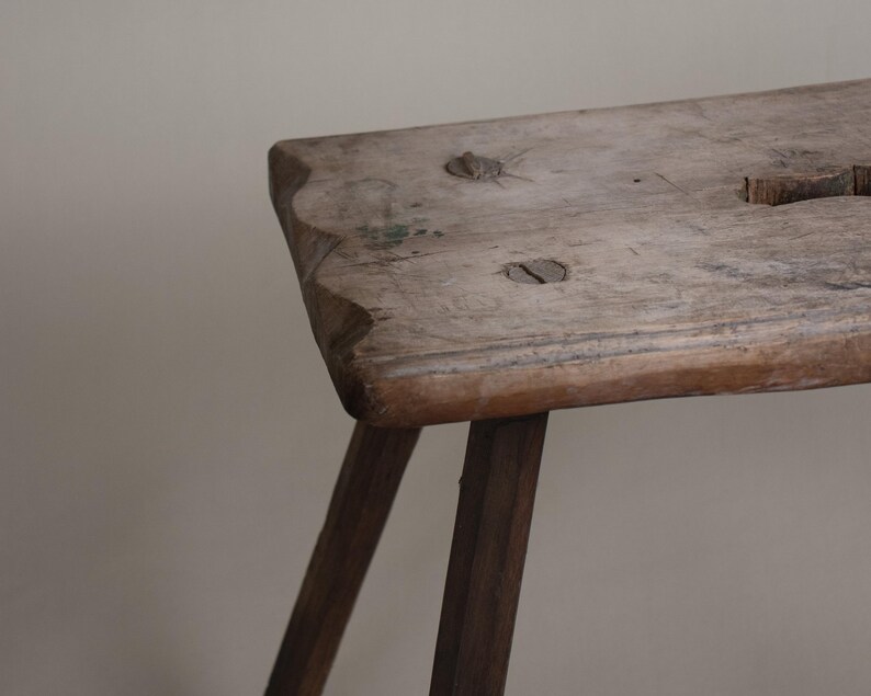 1880s German Milking Stool - Antique Stool With Beautiful Patina - Etsy
