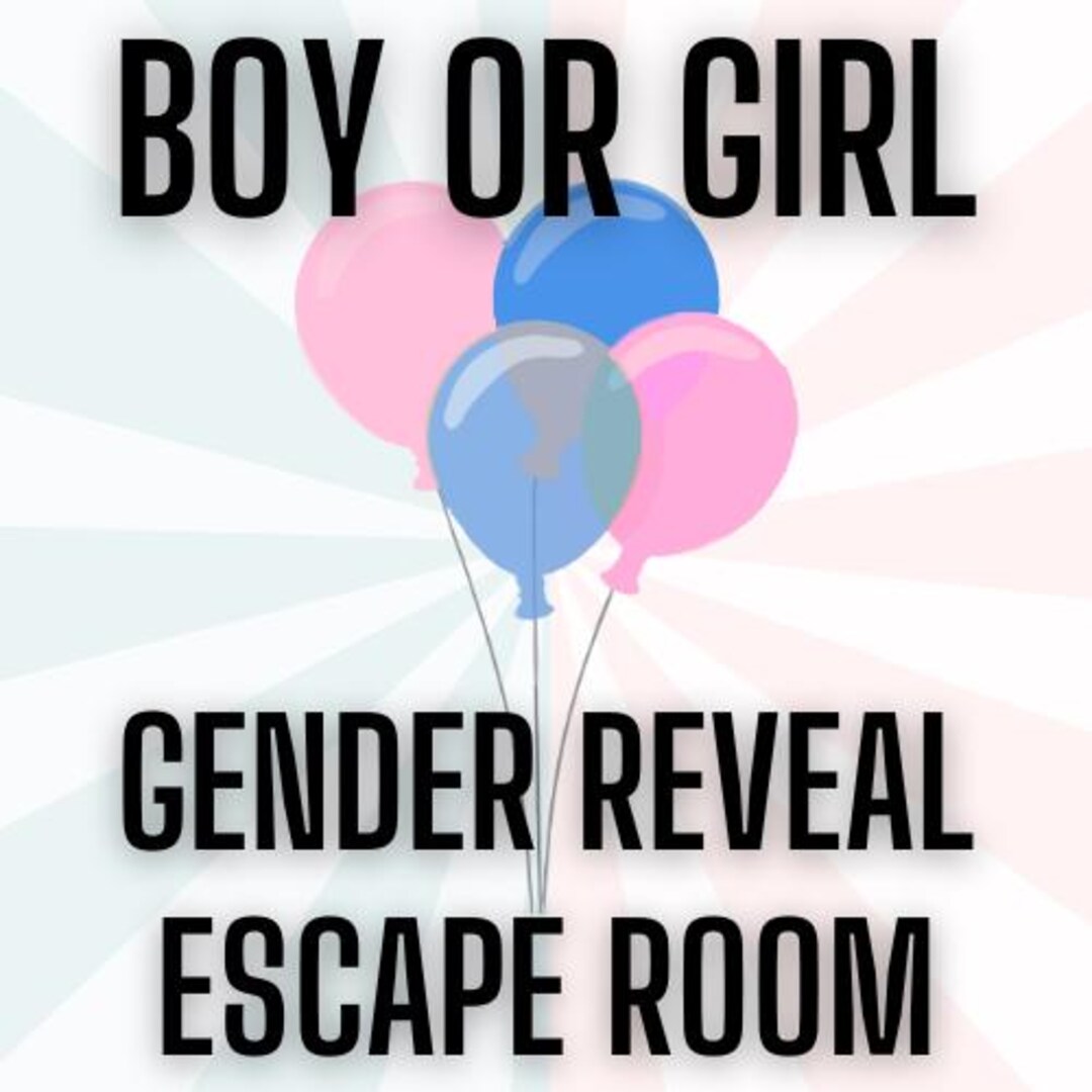 Gender Reveal GIRL Escape Room Game - Etsy