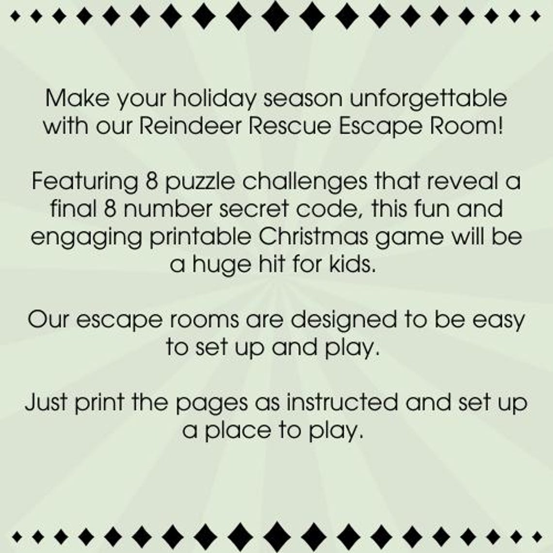 Reindeer Rescue Escape Room Game Printable Christmas Kids Activity ...