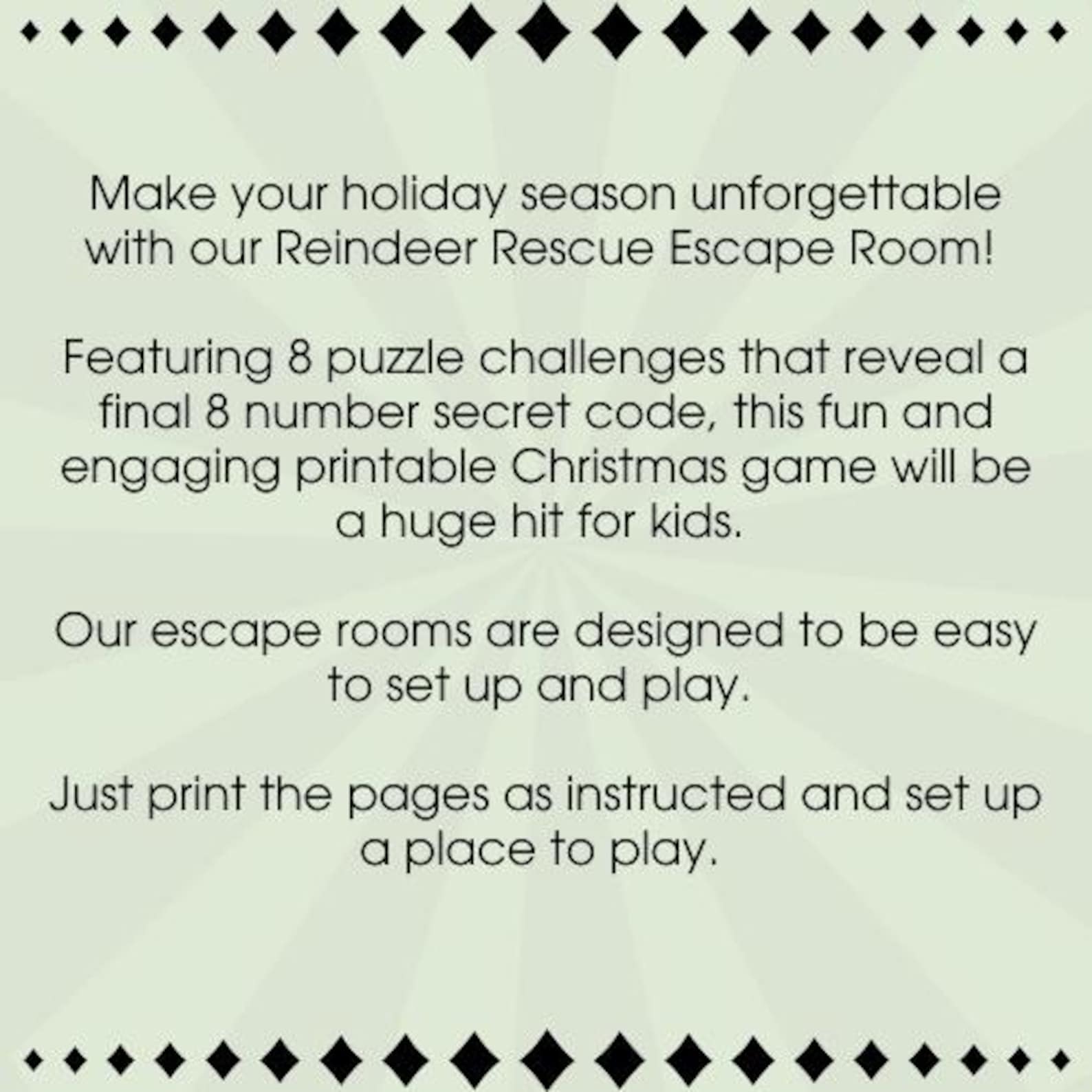 Reindeer Rescue Escape Room Game Printable Christmas Kids Activity ...
