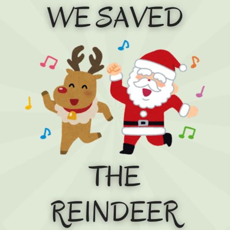 Reindeer Rescue Escape Room Game Printable Christmas Kids Activity ...